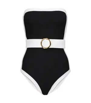 ALEXANDRA MIRO Whitney Belted One Piece Swimsuit - Black
