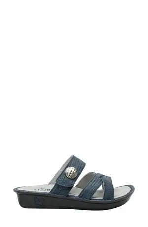 ALEGRIA BY PG LITE Victoriah Slide Sandal - Basketry Navy