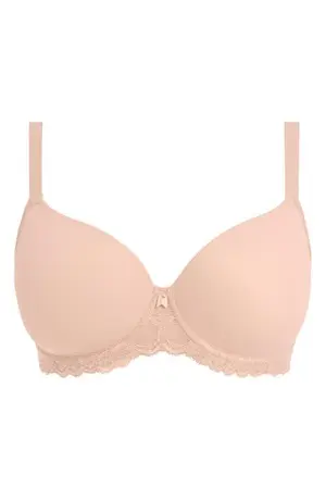Freya Offbeat Underwire Demi Plunge Molded Bra - Natural Beige