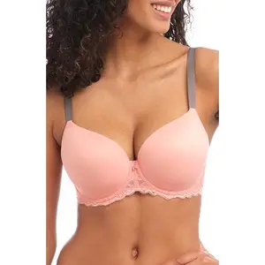 Freya Offbeat Underwire Demi Plunge Molded Bra - Rosehip