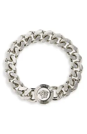 Versace Medusa Chain Link Bracelet - Palladium
