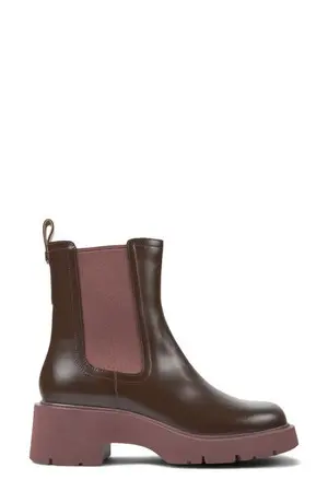 Camper Milah Chelsea Boot Burgundy/ Burgundy
