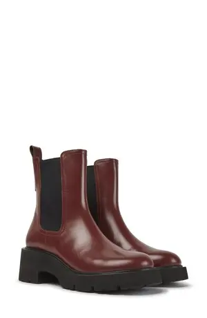 Camper Milah Chelsea Boot Burgundy