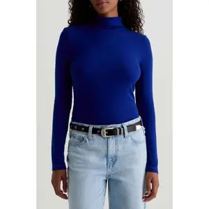 Ag Chels Ribbed Turtleneck Sweater - Endless Blue