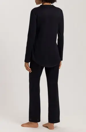 Hanro Cotton Deluxe Pajamas - Black