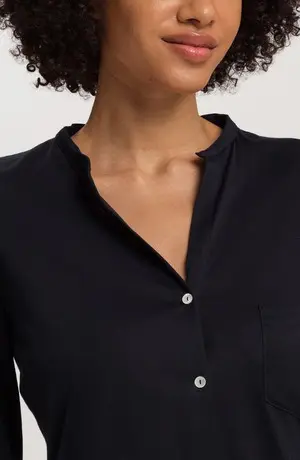 Hanro Cotton Deluxe Pajamas - Black