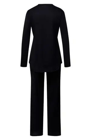 Hanro Cotton Deluxe Pajamas - Black