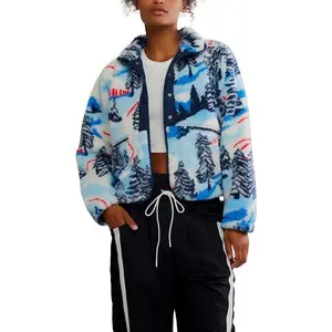 Free People Rocky Ridge Fleece Jacket - Alpine Combo