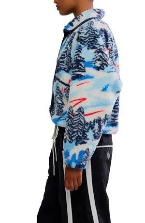 Free People Rocky Ridge Fleece Jacket - Alpine Combo
