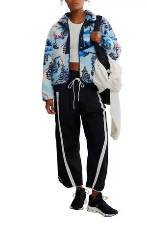 Free People Rocky Ridge Fleece Jacket - Alpine Combo