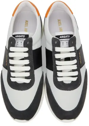 Axel Arigato Axel Arigato Black & Orange Genesis Vintage Runner Sneakers Ltgry/black