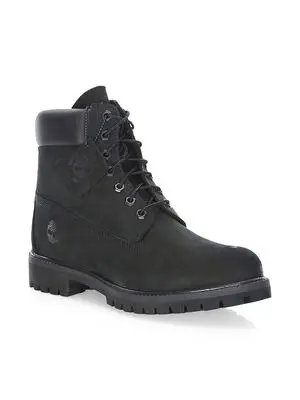 Timberland Timberland Premium Waterproof Leather Work Boots - Black