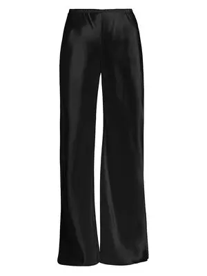 THE ROW The Row Gala Satin Trousers - Black