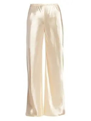 THE ROW The Row Gala Satin Trousers Vanilla