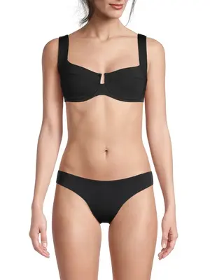 L*Space Sensual Solids Camellia Bikini Top