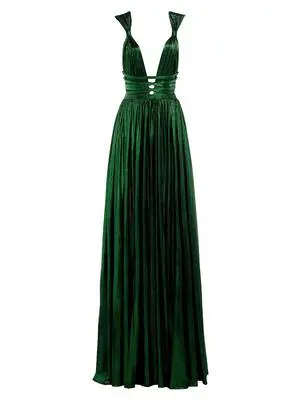 BRONX AND BRONCO Bronx And Banco Goddess Grecian Gown - Green