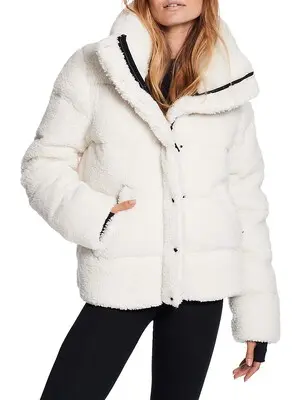 Sam. Sam. Isabel Sherpa Puffer Down Jacket - White