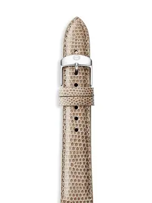 Michele Michele 16MM Vibrant Lizard Strap - Cashmere