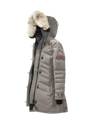 Canada Goose Canada Goose Arctic Tech Lorette Fur-Trim Down Parka - Moonstone