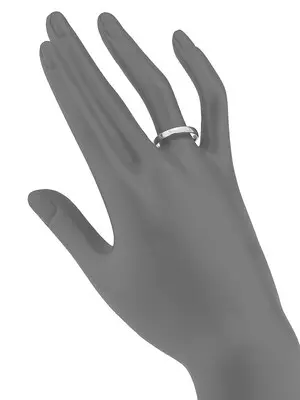 DE BEERS JEWELLERS Wide Court Wedding Band Ring