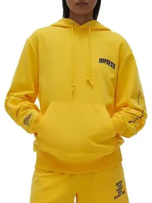 Helmut Lang Helmut Lang Unisex Impress Hoodie - Laser Yellow