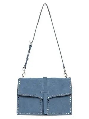 Rebecca Minkoff Rebecca Minkoff Nanine Studded Suede Shoulder Bag - Luna