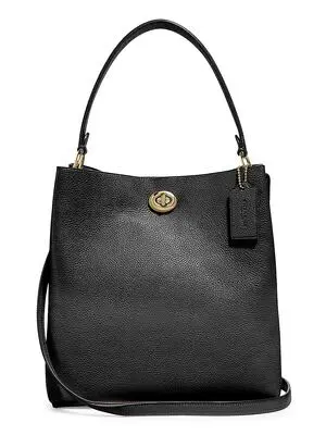COACH COACH Charlie Leather Bucket Bag - Black