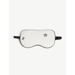 Olivia Von Halle Printed-design Silk-satin Eye Mask