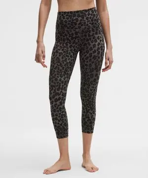 Lululemon Align™ High-rise Crop 23 - True Leopard Black Multi