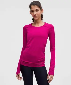 Lululemon Swiftly Tech Long-Sleeve Shirt 2.0 Ripened Raspberry/ripened Raspberry