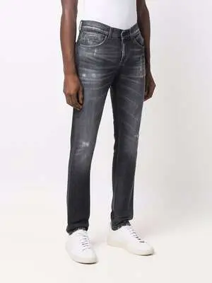 DONDUP Mid-rise Slim Fit Jeans - Grey