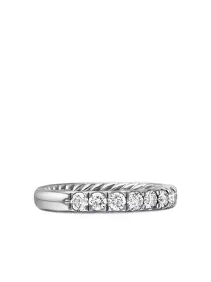 David Yurman Platinum Diamond Band Ring
