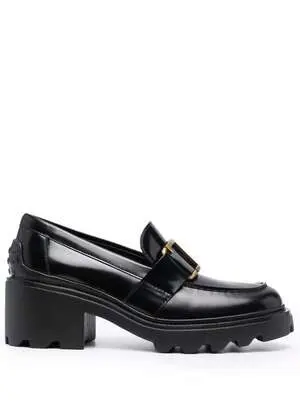TOD'S Logo-plaque 60mm Loafers - Black