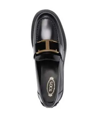TOD'S Logo-plaque 60mm Loafers - Black