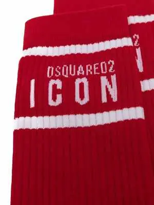 Dsquared2 Icon Ribbed Ankle Socks