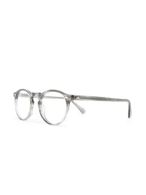 Oliver Spencer Gregory Peck Round Frame Eyeglasses - Grey