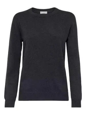 Brunello Cucinelli Cashmere Crew Neck Sweater - Grey