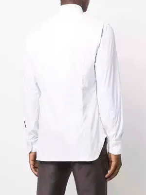 BARBA NAPOLI Long-sleeve Poplin Shirt - White