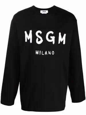 MSGM Long-sleeve Logo Sweatshirt