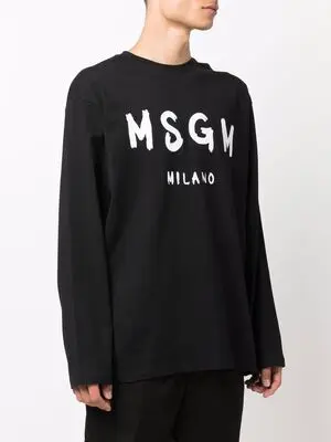 MSGM Long-sleeve Logo Sweatshirt