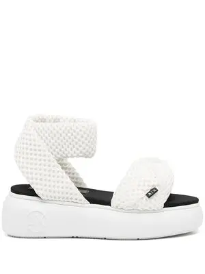 Armani Exchange Chunky-sole Woven Sandals