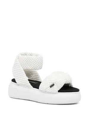 Armani Exchange Chunky-sole Woven Sandals