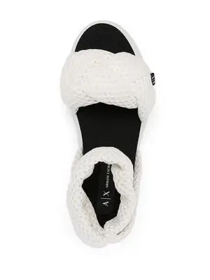 Armani Exchange Chunky-sole Woven Sandals