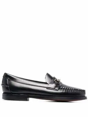 SEBAGO Horsebit Leather Loafers - Black