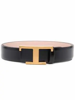 TOD'S Engraved-logo Belt - Black