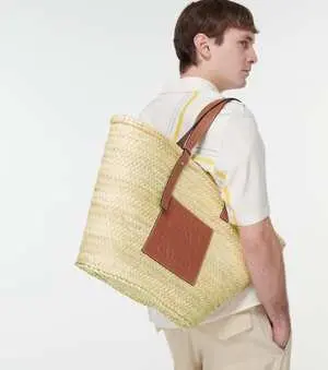 Loewe Large Raffia Tote Bag