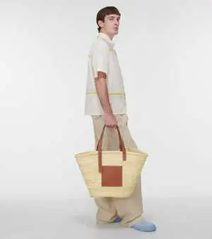 Loewe Large Raffia Tote Bag