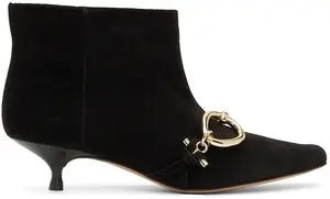 JW Anderson JW Anderson Black Suede Kitten Loafer Boots - 001 Black