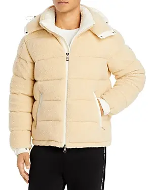Moncler Michon Sherpa Down Jacket - Light Beige | Editorialist