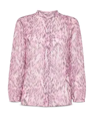 Whistles Leopard Pleat Shirt